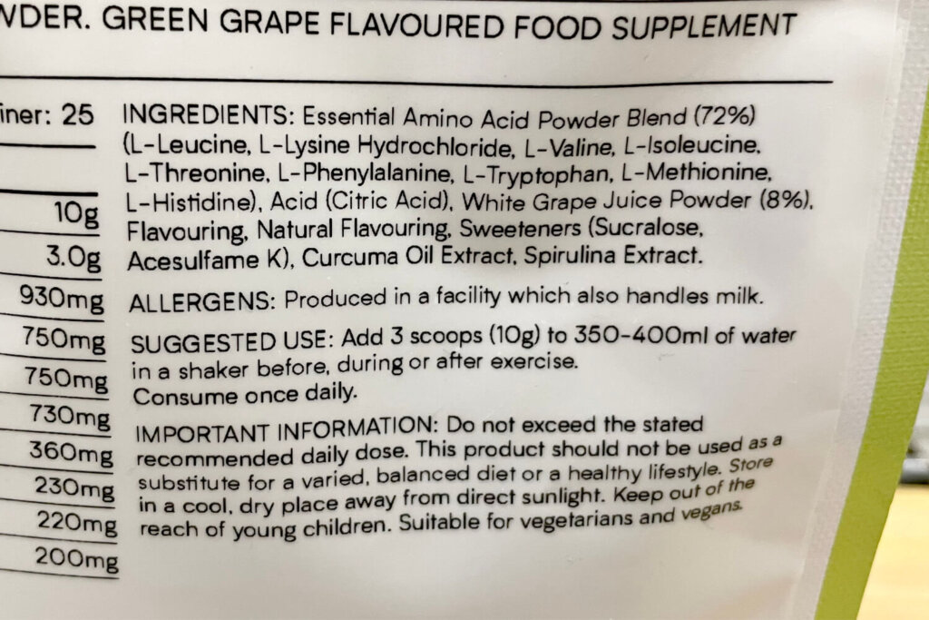 【2022限定】マイプロテイン EAA マスカット味｜レビュー - 筋肉料理研究家Ryotaのレシピブログ